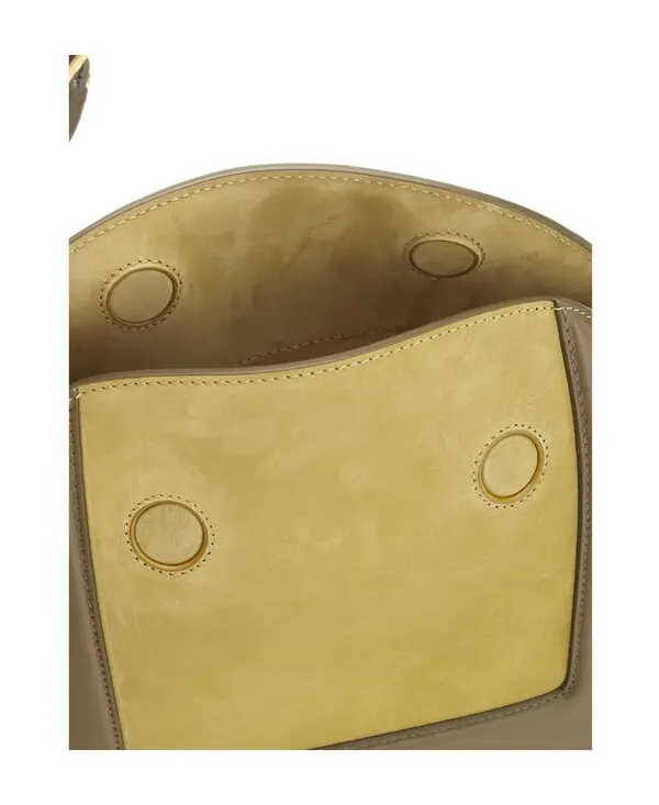 WANDLER Penelope Logo Printed Shoulder Bag - Green