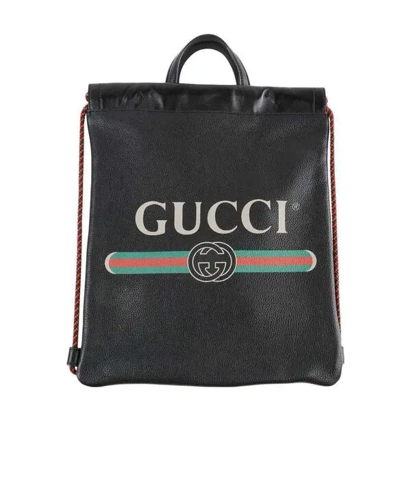 Gucci Logo Drawstring Backpack