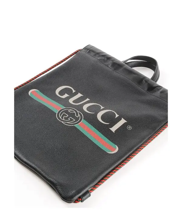 Gucci Logo Drawstring Backpack