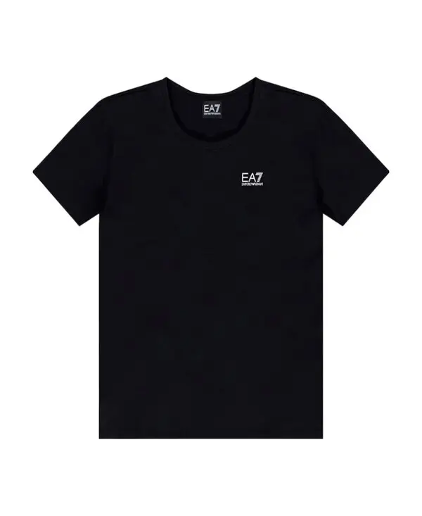 EA7 Cotton T-shirt With Logo Print
