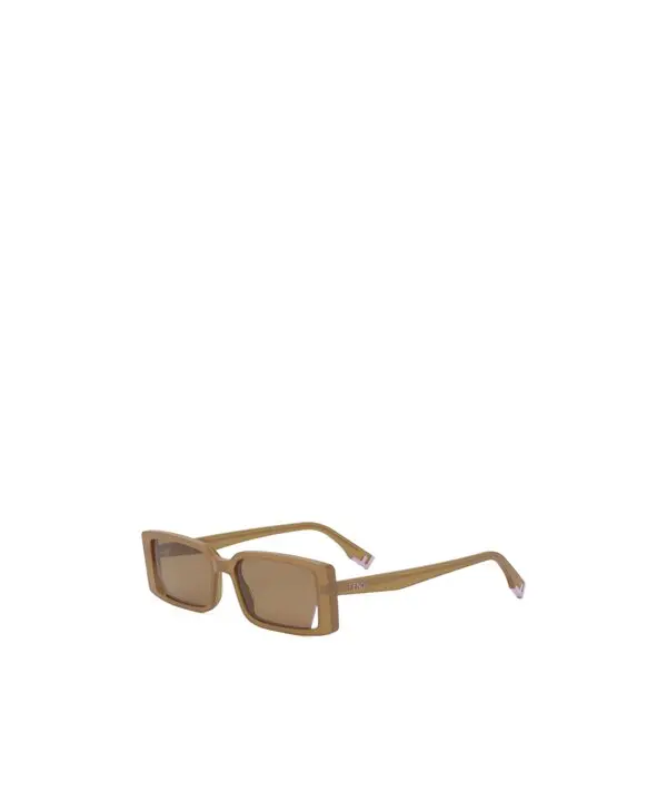 Fendi Rectangle Sunglasses - Orange