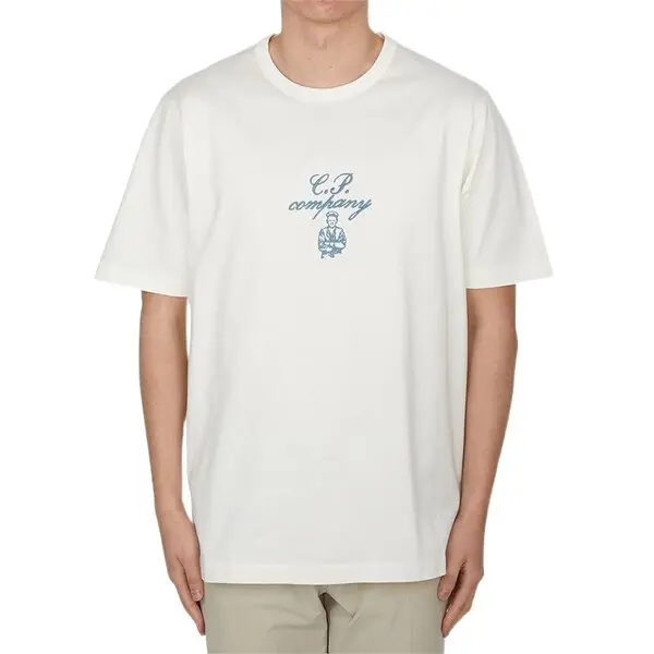 C.P. COMPANY Logo-embroidered T-shirt