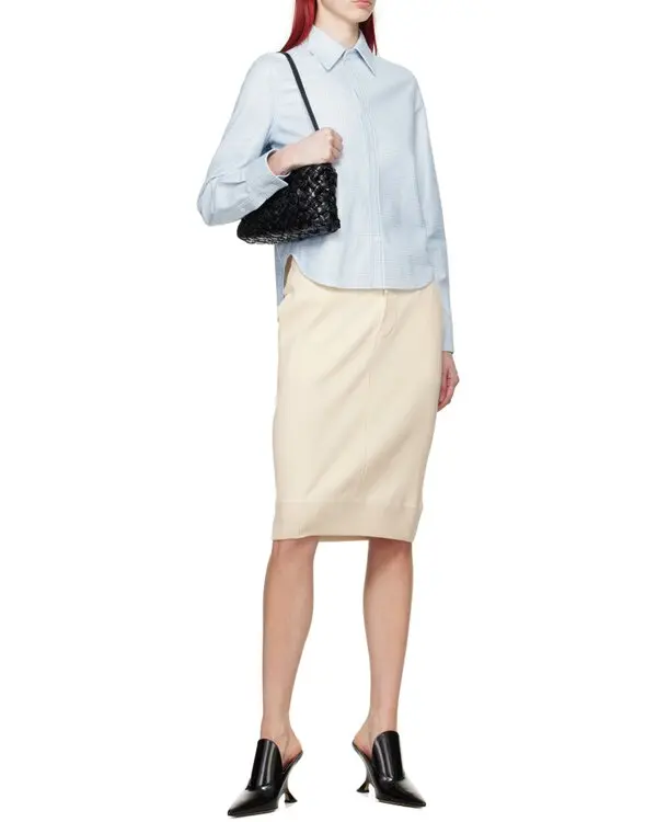 Bottega Veneta Ribbed Knit Pencil Skirt