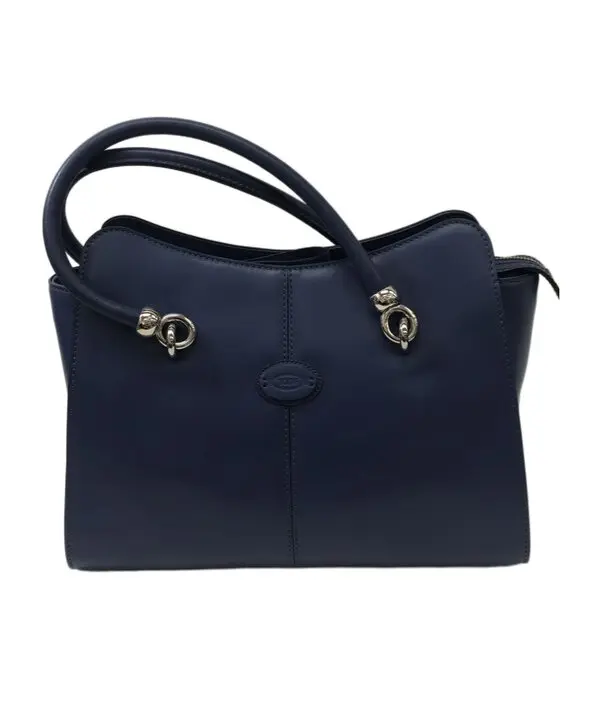 TOD'S Zippered Shoulder Bag - Black