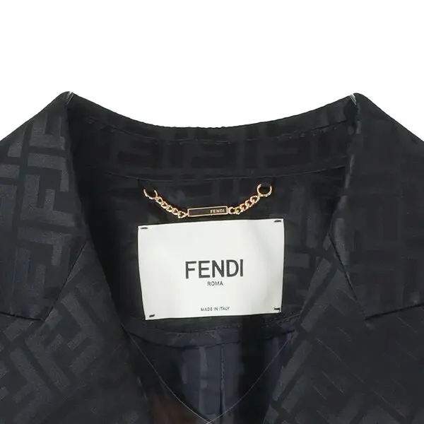 Fendi Ff Motif Double-breasted Jacket
