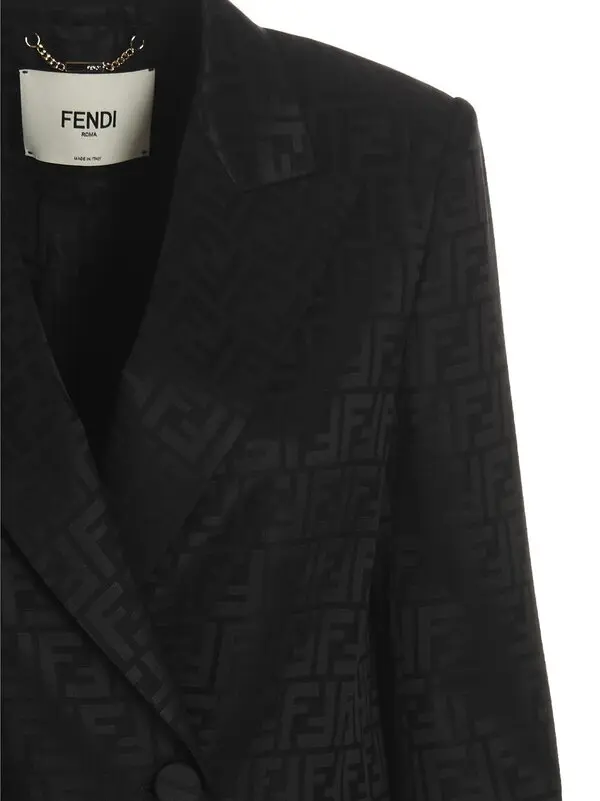 Fendi Ff Motif Double-breasted Jacket