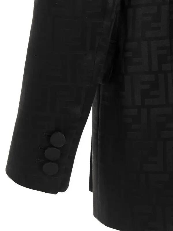 Fendi Ff Motif Double-breasted Jacket