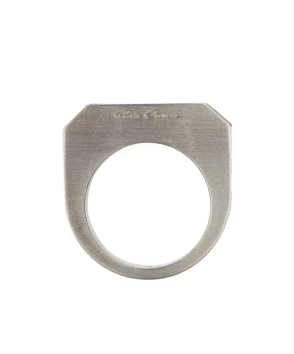 Rick Owens Beveled Ring - Gray