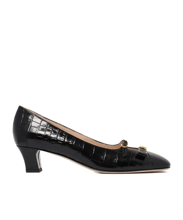 Valentino Garavani Bowow Dcollet Square Toe Pumps - Black