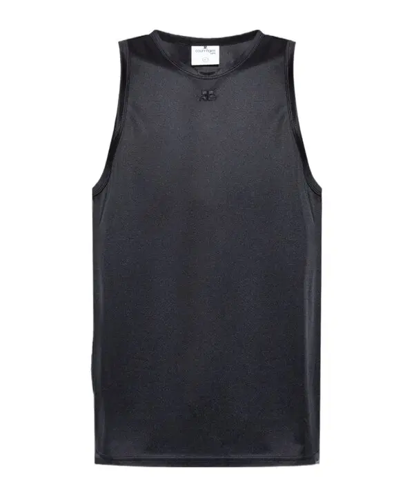COURREGES Courrèges Crewneck Football Tank Top - Black