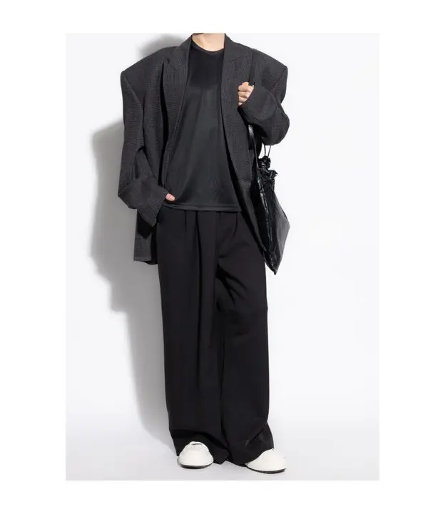 COURREGES Crewneck Football Tank Top - Black