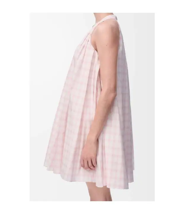 Loewe Checked Flared Midi Dress