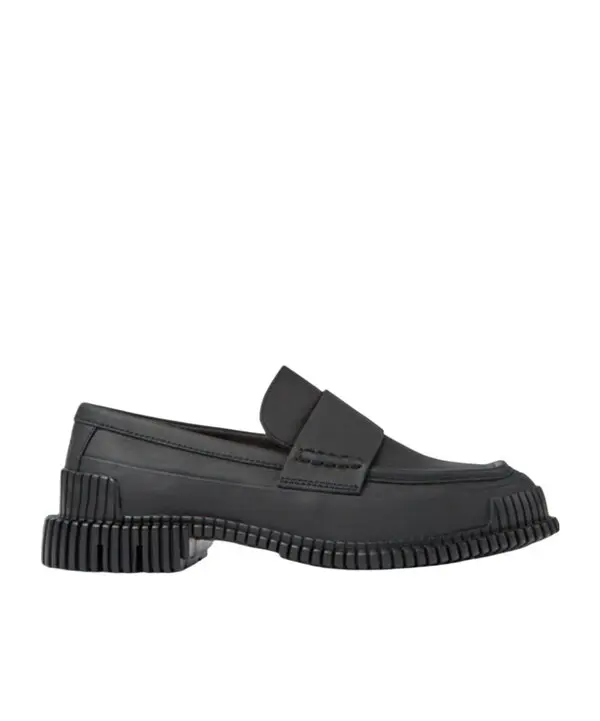 Camper Pix Ribbed Detailing Leather-sole Loafers