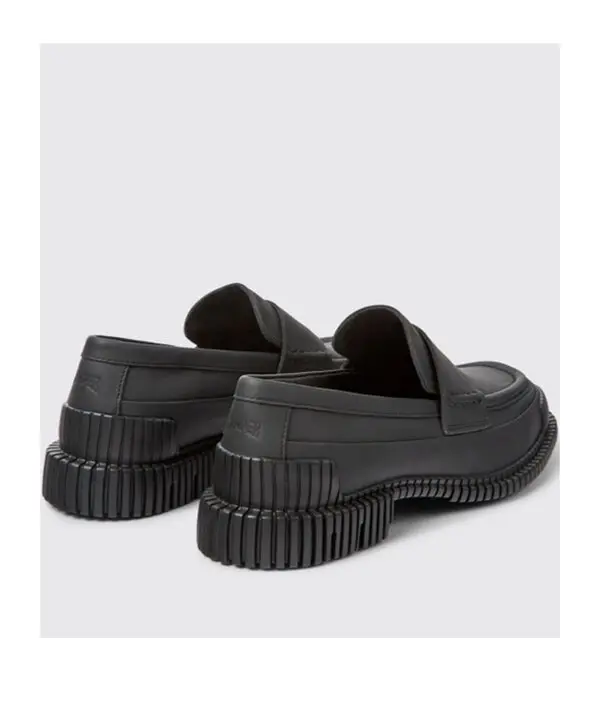 Camper Pix Ribbed Detailing Leather-sole Loafers