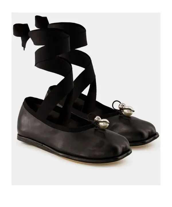 Simone Rocha Heart Toe Strapped Ballerinas