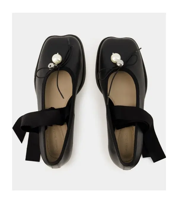 Simone Rocha Heart Toe Strapped Ballerinas