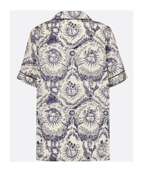 Dior Short-sleeve Shirt With Classic Collar And Button-up Front