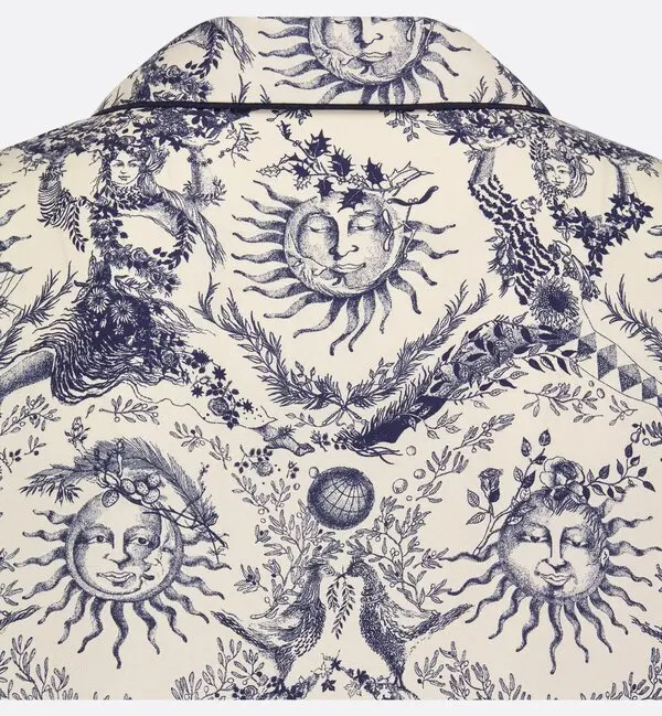 Dior Short-sleeve Shirt With Classic Collar And Button-up Front