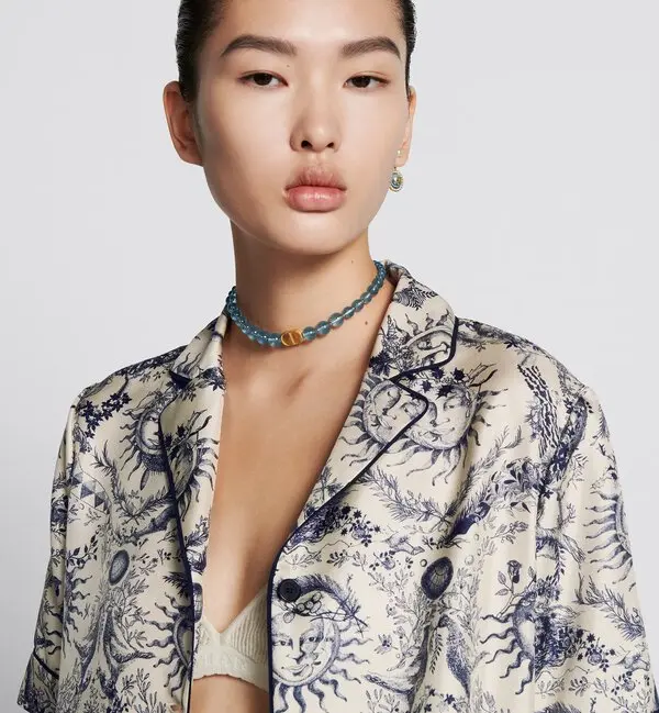 Dior Short-sleeve Shirt With Classic Collar And Button-up Front
