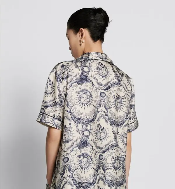 Dior Short-sleeve Shirt With Classic Collar And Button-up Front