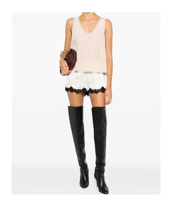 Chloé Sleeveless Gathered Top - Soft Pink