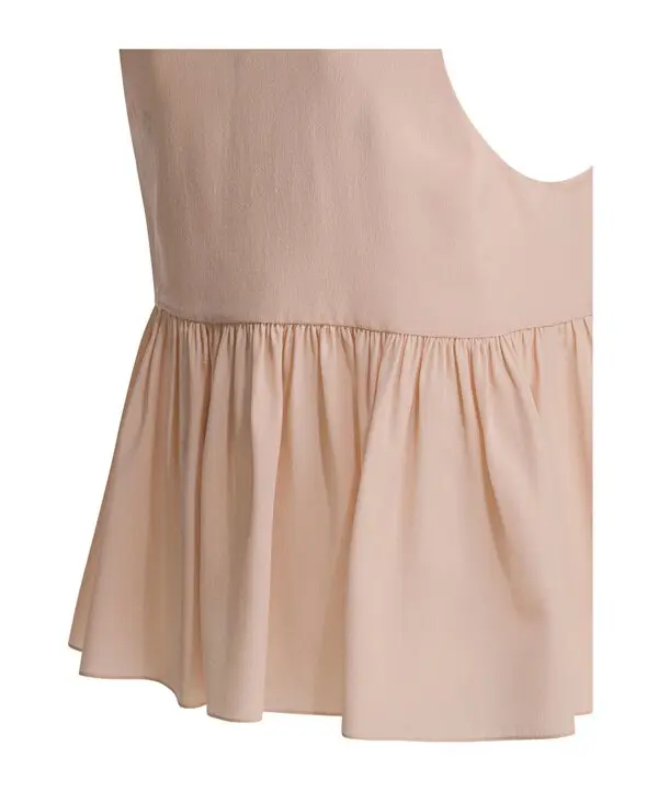 Chloé Sleeveless Gathered Top - Soft Pink