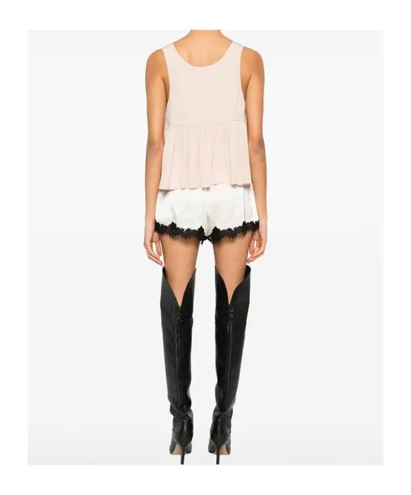 Chloé Sleeveless Gathered Top - Soft Pink