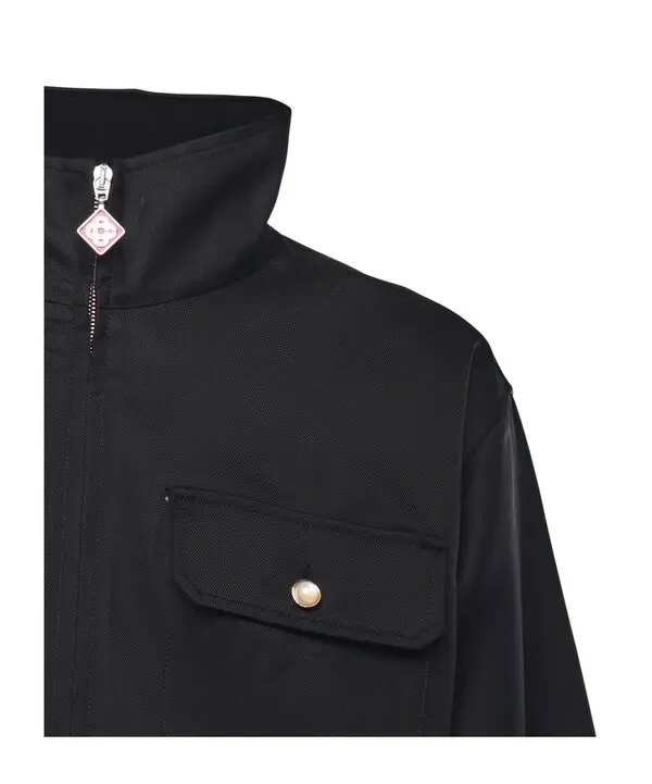 Casablanca Zip-up Shirt Jacket With Stand Collar