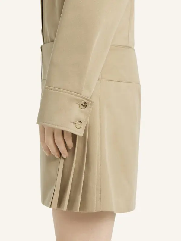 COURREGES Belted Pleated Mini Skirt