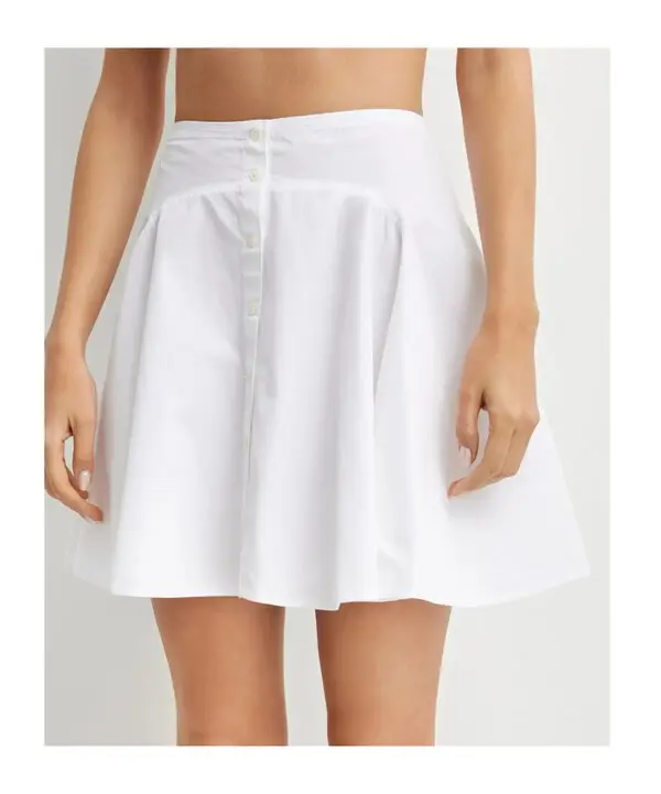 Polo Ralph Lauren Flared Button-front Skirt