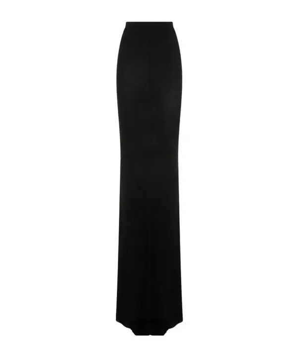 Rick Owens Pillar Long Skirt - Black