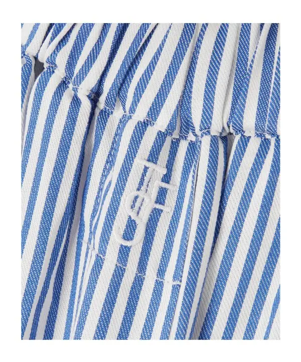 THE FRANKIE SHOP Mirca Striped Wide-leg Pants
