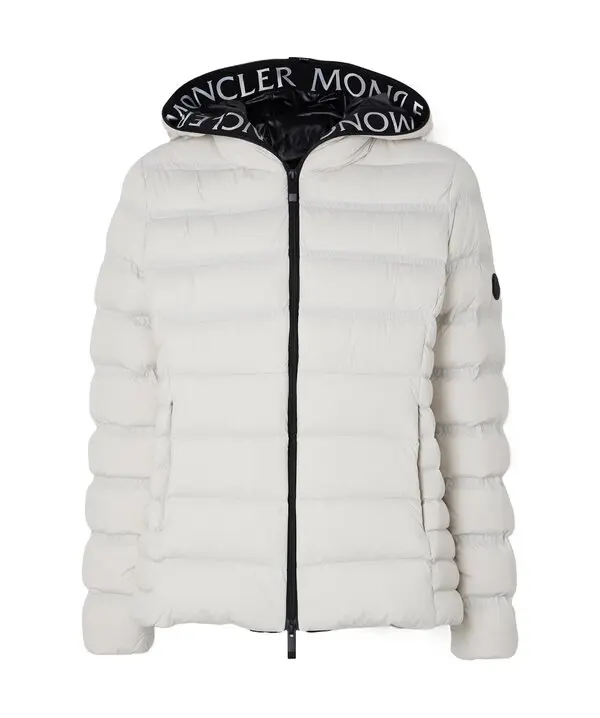 Moncler Quilted Down Jacket With Hood - Ice Tuff