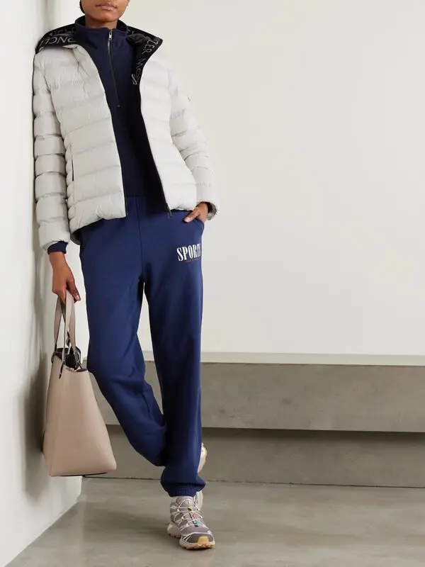 Moncler Quilted Down Jacket With Hood - Ice Tuff