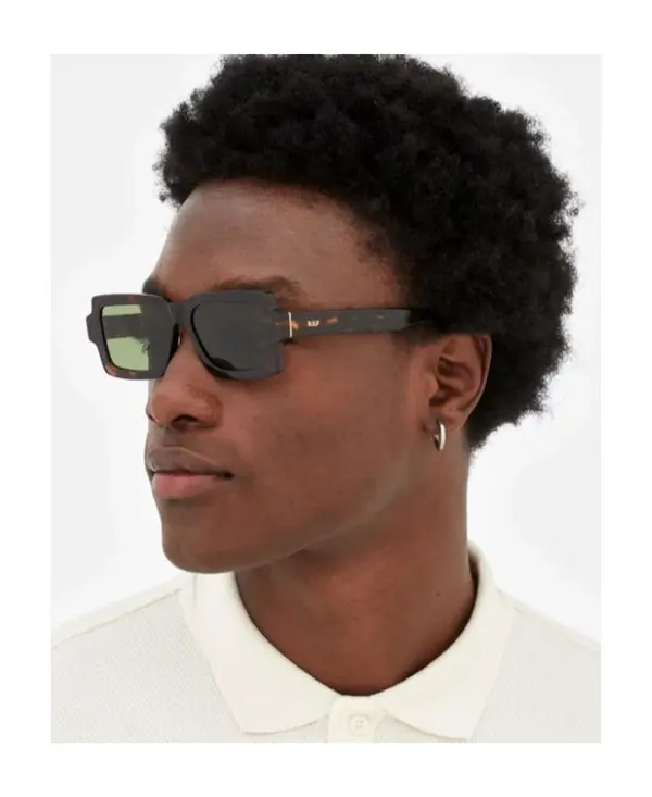 RETROSUPERFUTURE Rectangle Frame Tortoiseshell Sunglasses
