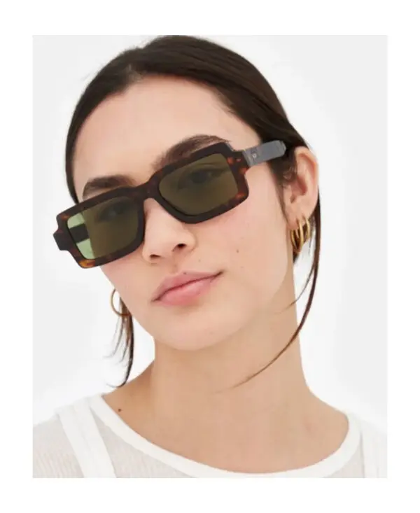 RETROSUPERFUTURE Rectangle Frame Tortoiseshell Sunglasses
