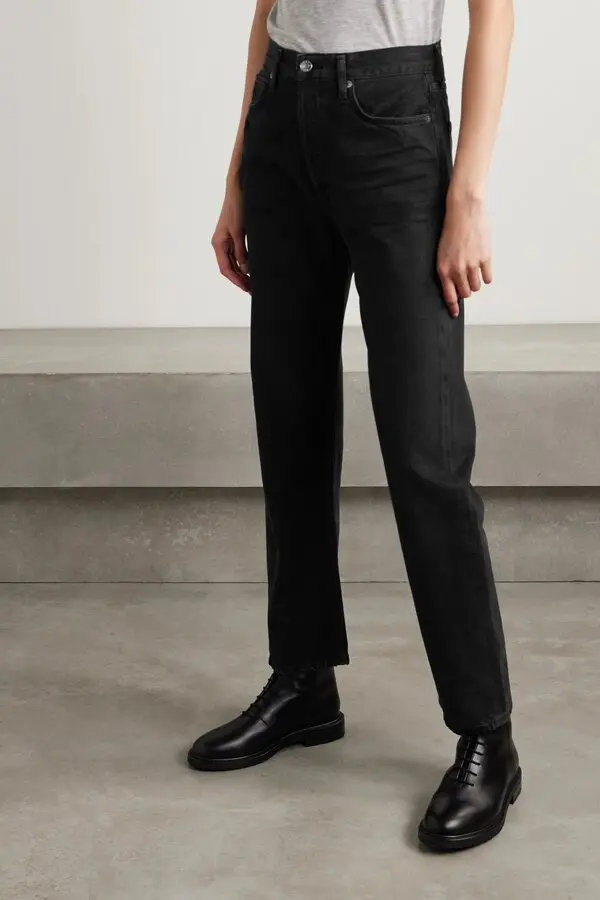 AGOLDE High Waist Straight Leg Jeans
