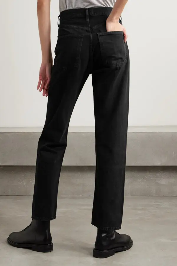 AGOLDE High Waist Straight Leg Jeans