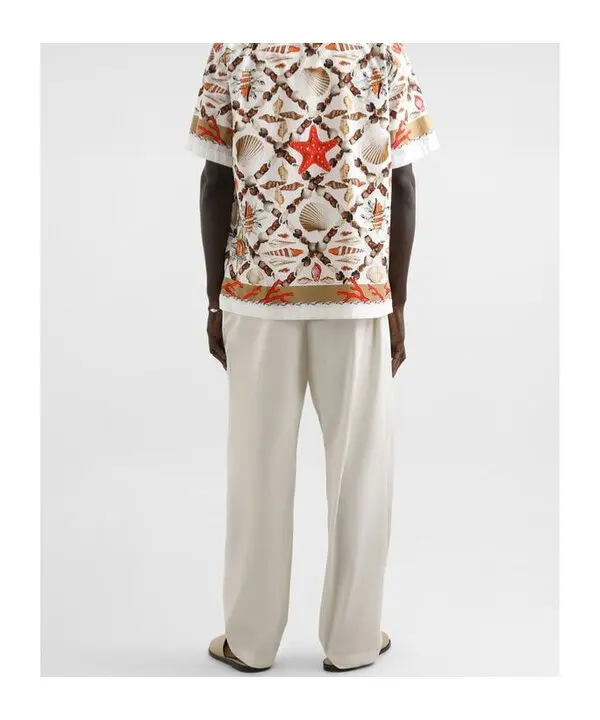 Dolce & Gabbana Pleated Drawstring Trousers - Beige
