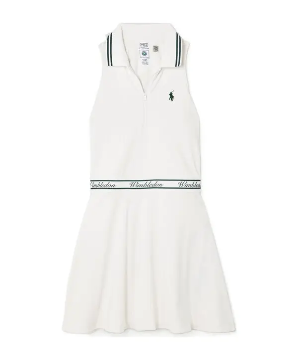 Polo Ralph Lauren Polo-collar Sleeveless Tennis Dress - White