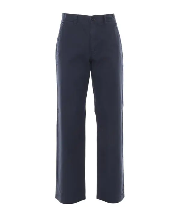 Aspesi Tailored Straight Leg Trousers With Buckle Detail - Black