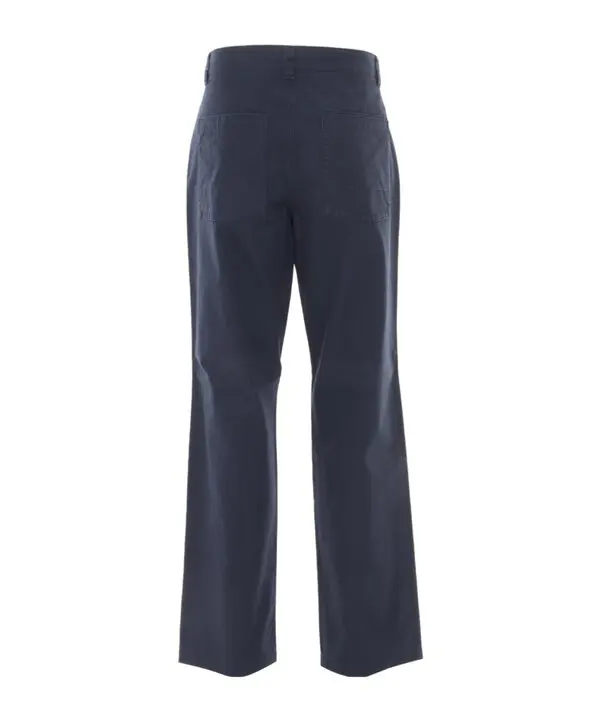 Aspesi Tailored Straight Leg Trousers With Buckle Detail - Black