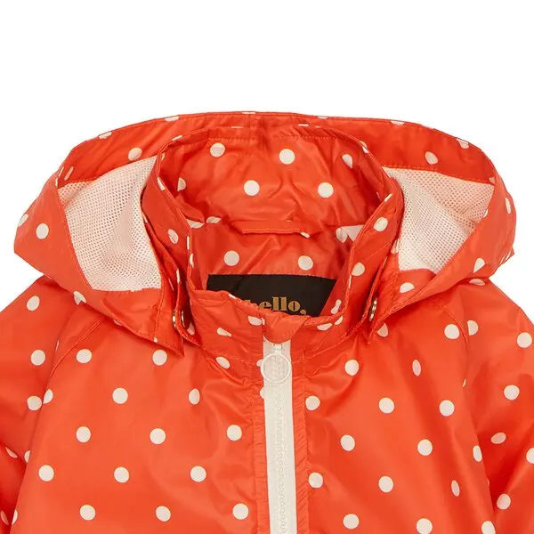 MINI RODINI Polka Dot Hooded Jacket