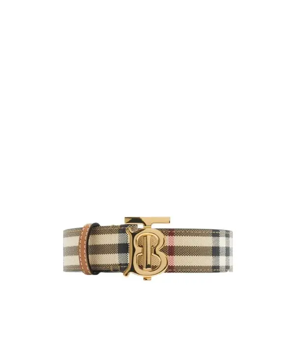 Burberry Tb Checked Belt - Multi-color
