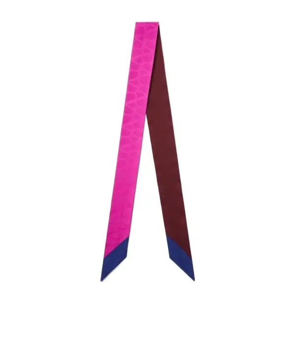 Valentino Garavani Toile Iconographe Asymmetric Hem Scarf - Pink
