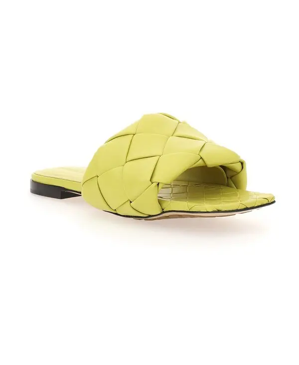 Bottega Veneta Bv Lido Flat Sandals - Yellow