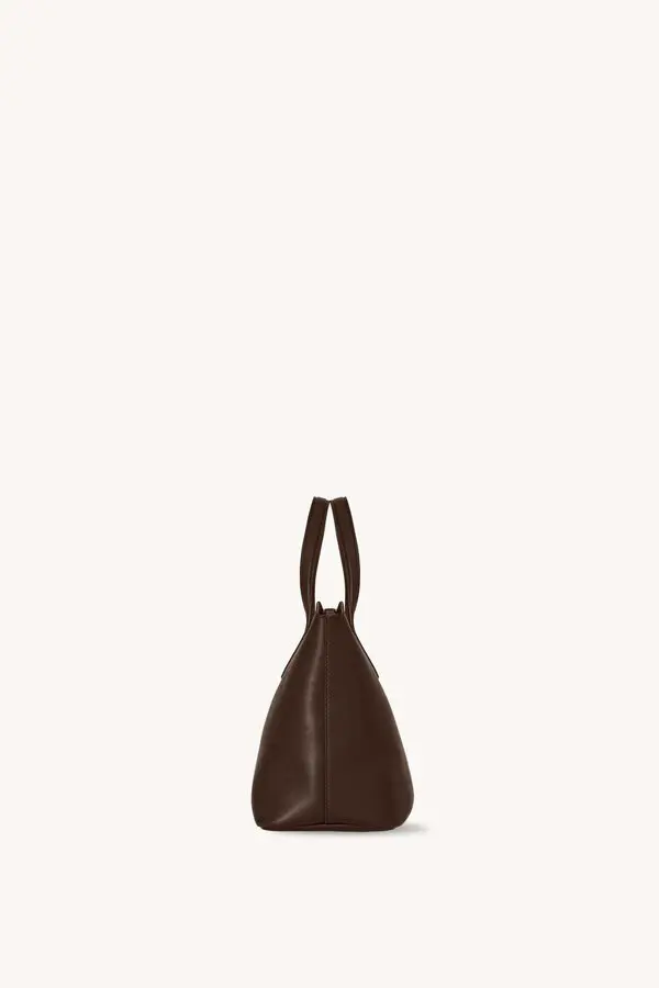 THE ROW Marcel Zipped Tote Bag - Dark Brown