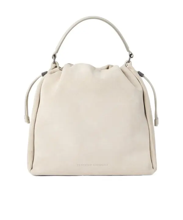 Brunello Cucinelli Monili Drawstring Shoulder Bag