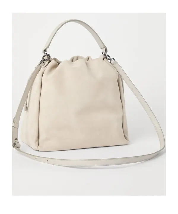 Brunello Cucinelli Monili Drawstring Shoulder Bag
