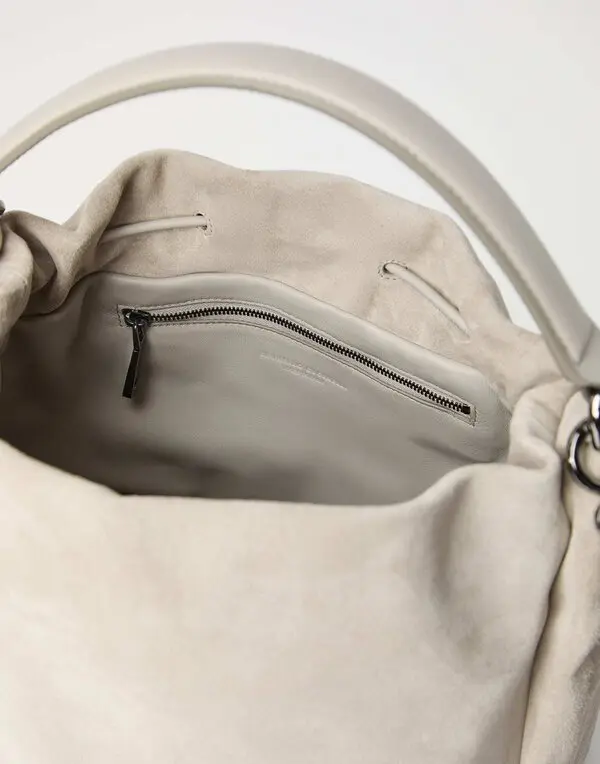 Brunello Cucinelli Monili Drawstring Shoulder Bag